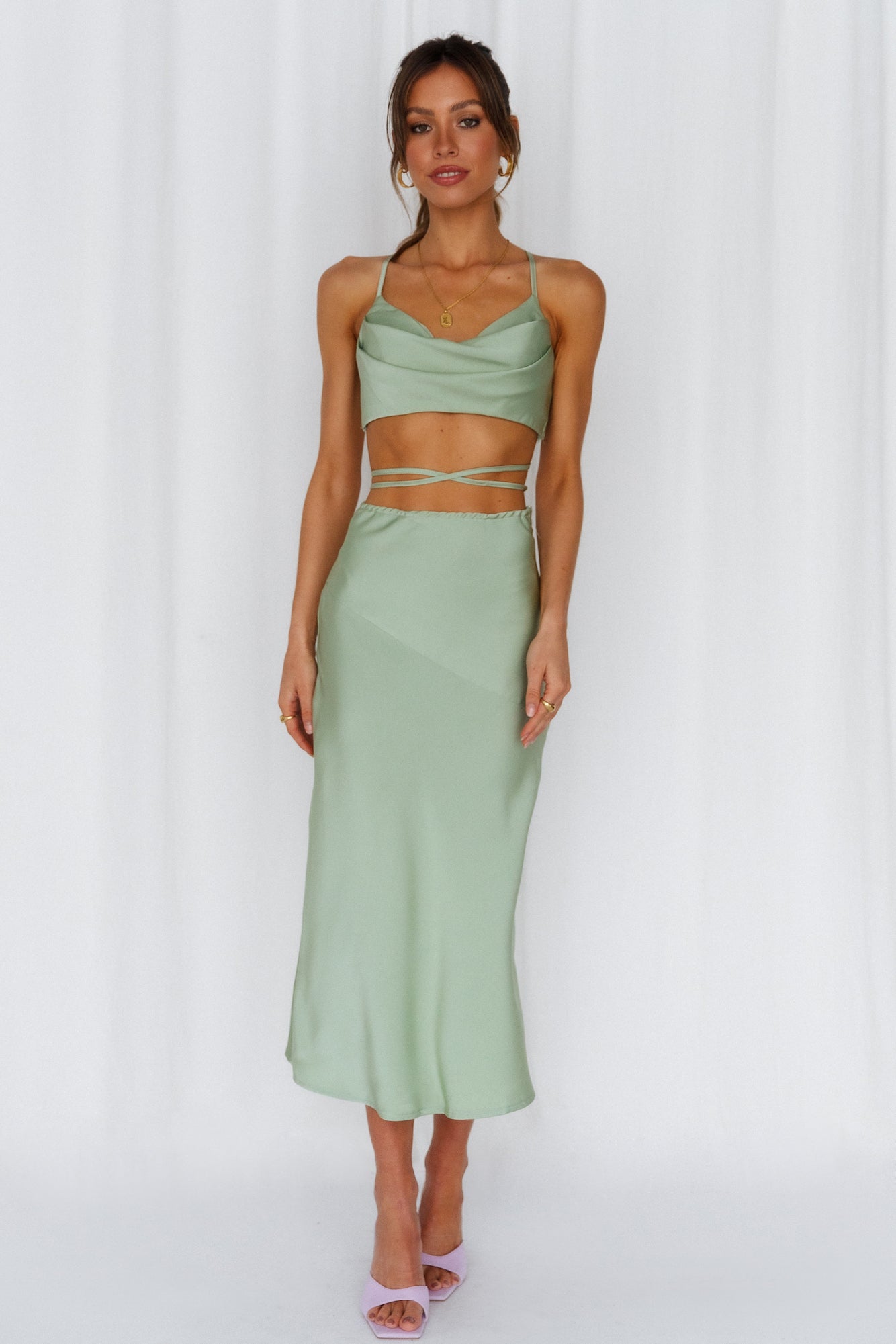Strut In Style Crop Green