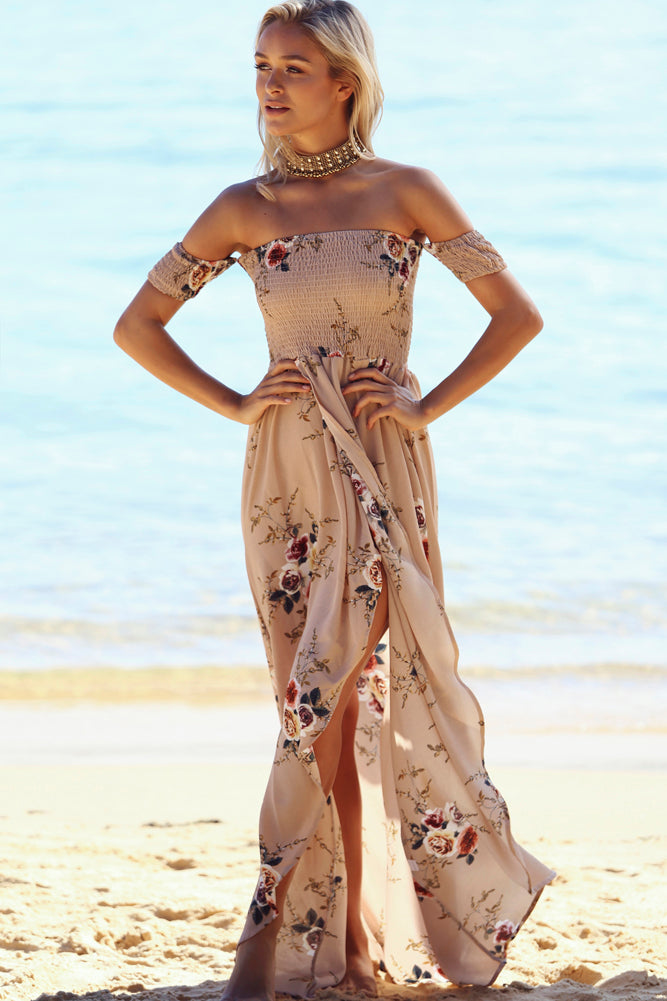 Inside Job Maxi Dress Mocha